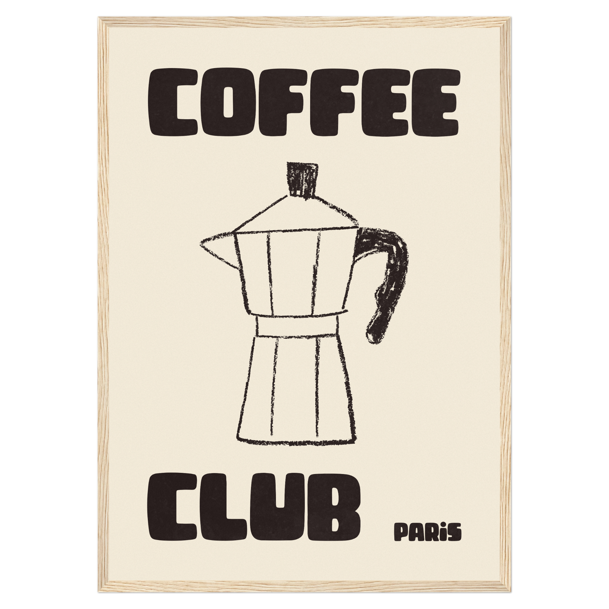 Vintage Coffee Club Poster - Italian Coffee Maker – Bleue Vague Flow